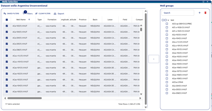 Wells Filtering | Dash Documentation
